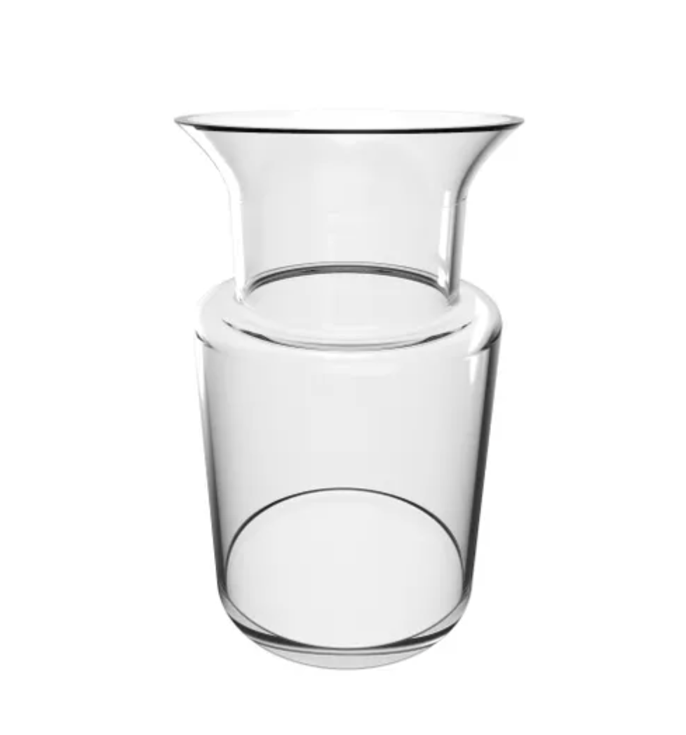 Glass Clear Toby Vase Large L 16cm W 16cm H 29cm – BLOOMINGALES